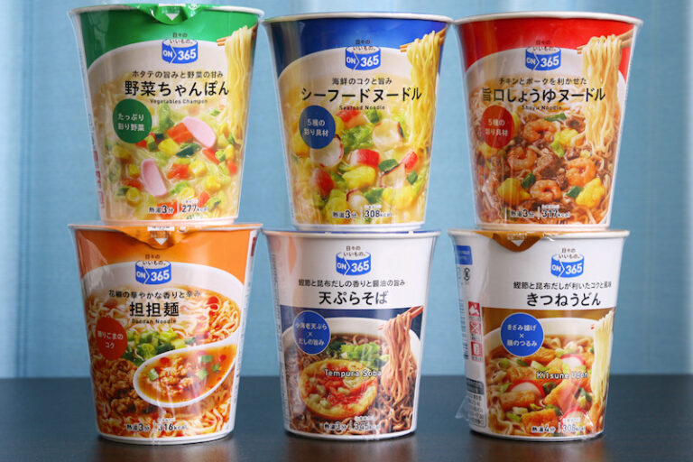 コスモスPB～ON365激安カップ麺6種類を食べて評価する